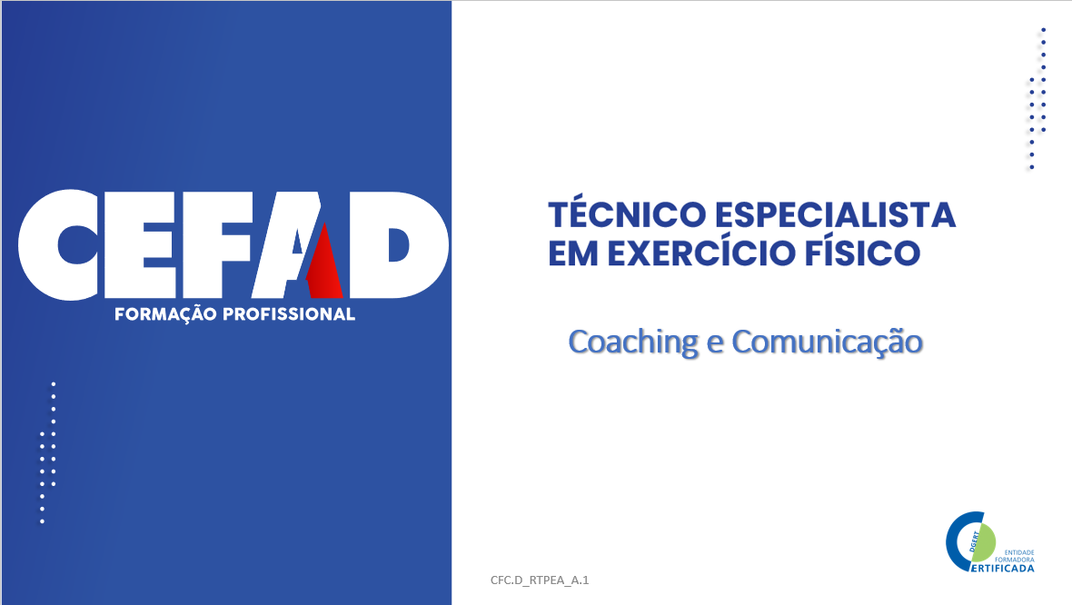 Sumário de Coaching e Comunicação | CEFAD Moodle